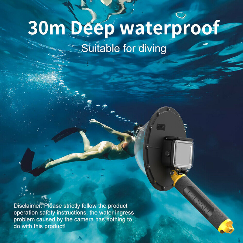(Pre Order 7-15 วัน) GoPro 8 Telesin Dome Grip - Aquapro