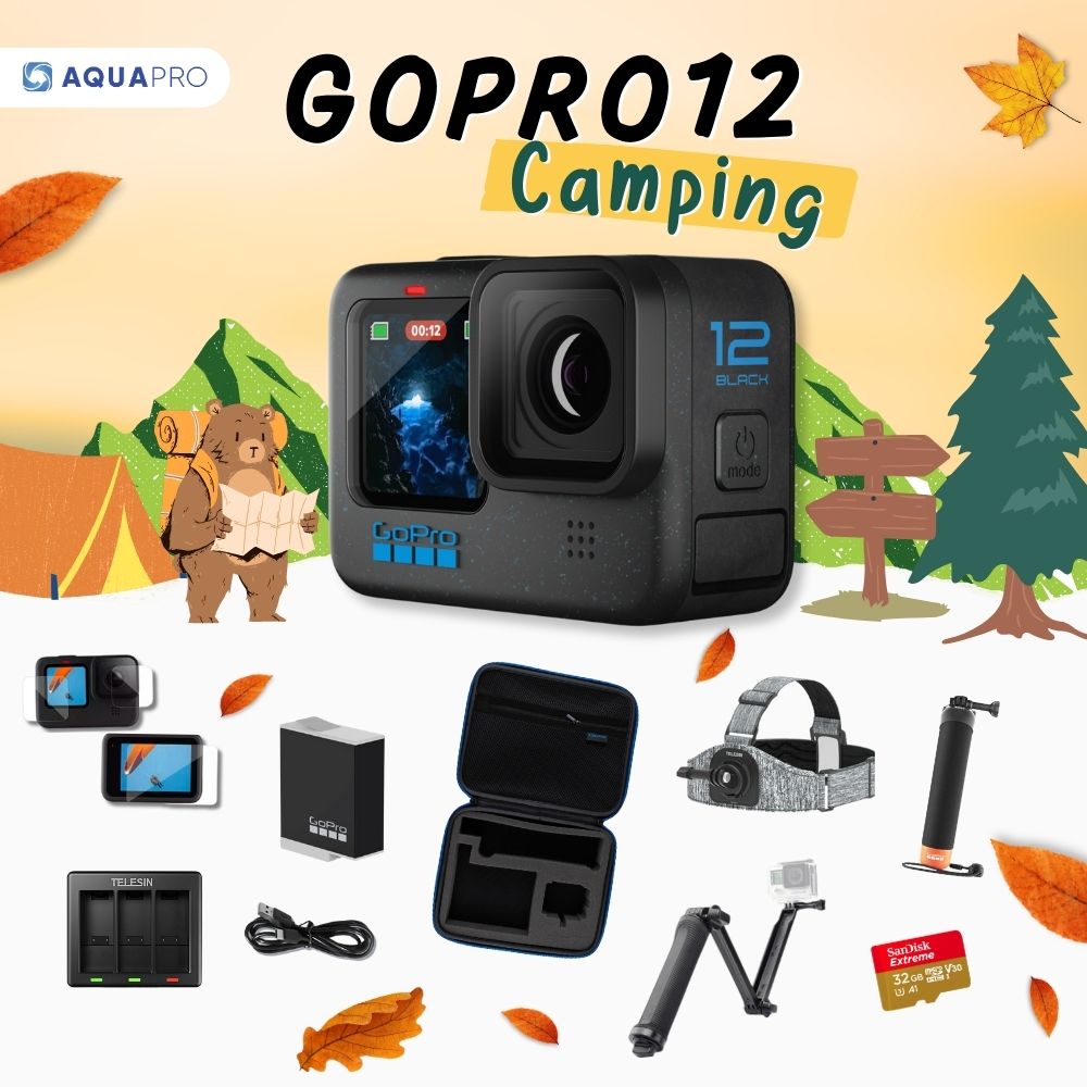 GoPro 12 โปรโมชั่น พร้อมอุปกรณ์เสริมสุดคุ้ม (พร้อมส่ง) - Aquapro