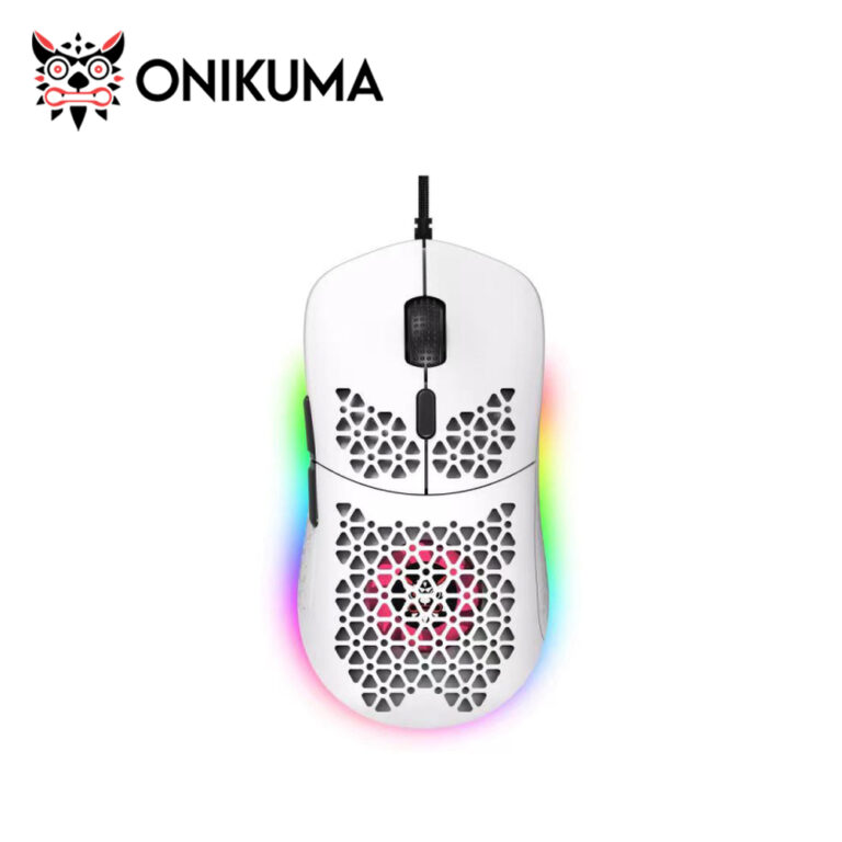 Onikuma Fujin Gaming Mouse shiroi (White) เม้าส์เกมมิ่ง ออฟติคอล ความ ...