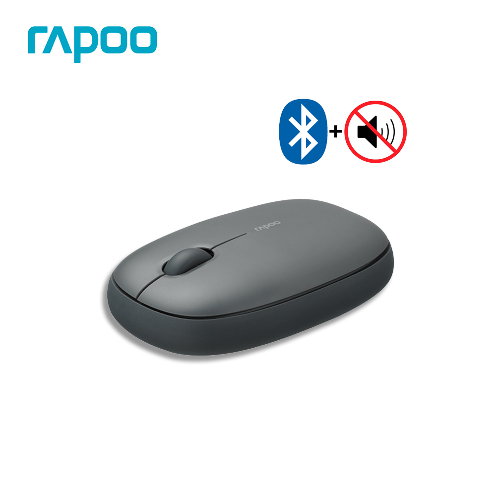 RAPOO M650 SILENT MULTI-MODE Grey WIRELESS MOUSE 1300DPI BLUETOOTH 3.0 ...