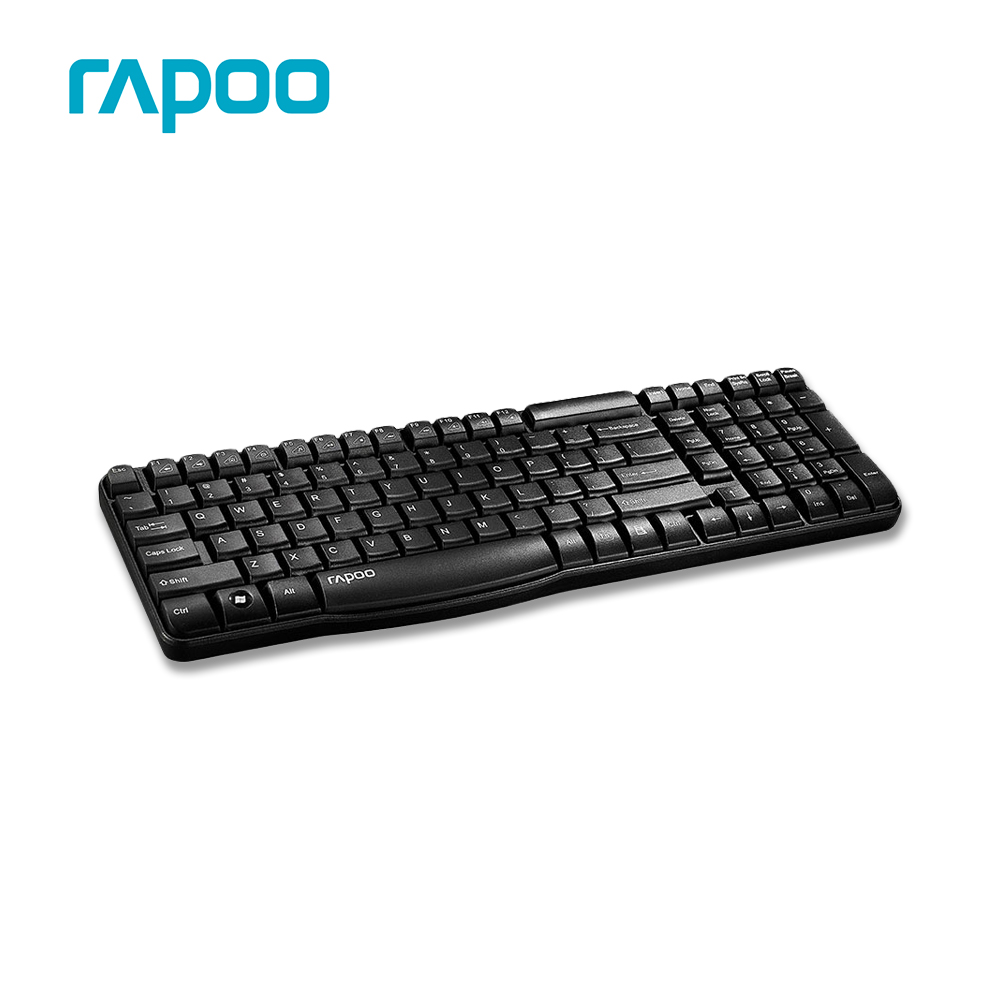 RAPOO KB-E1050-BK (BLACK) KEYBOARD WIRELESS (คีย์บอร์ดไร้สาย) Windows ...