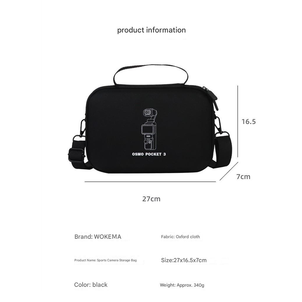 DJI Pocket 3 Bag Black With Shoulder Strap Set No.2 a312 กระเป๋าใส่ DJI ...
