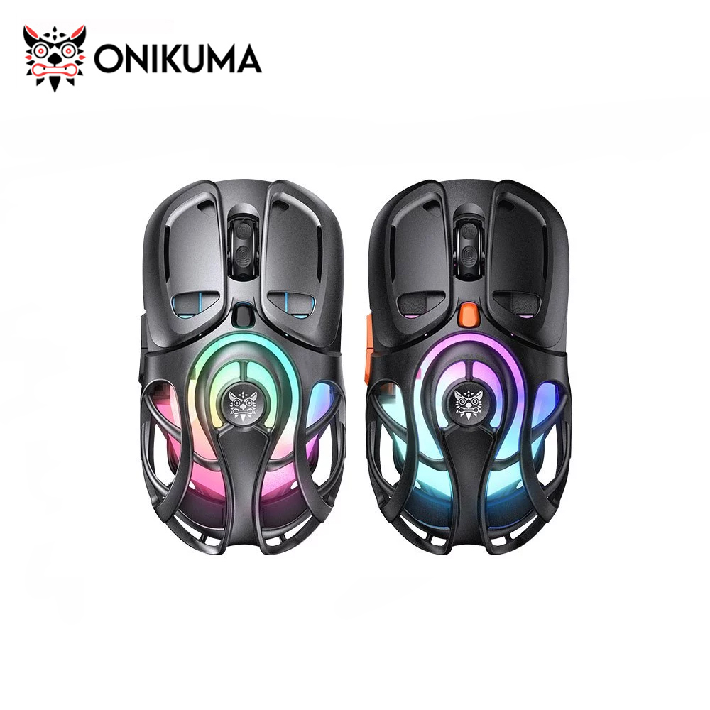 Onikuma DM02 Tri-Mode RGB Gaming Mouse เมาส์เกมมิ่ง โครงสร้าง Honeycomb ...